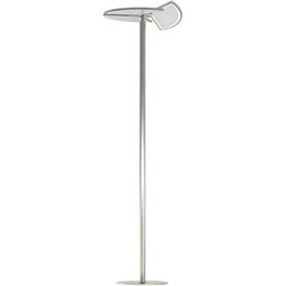 F (A bis G) LED Stehlampe Evotec "MOVIL" Lampen Gr. 3 flammig, Höhe: 190 cm, grau (nickelfarben) Standleuchten