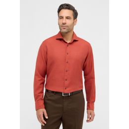 Langarmhemd Eterna "MODERN FIT" Gr. 40, Normalgrößen, rot (dunkelrot) Herren Hemden Langarm