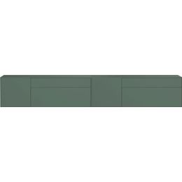Lowboard LeGer Home by Lena Gercke "Essentials" Sideboards Gr. B/H/T: 334 cm x 56 cm x 42 cm, 4, grün (moosgrün) Lowboards