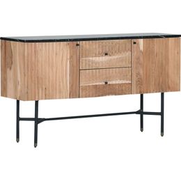 Sideboard GUTMANN FACTORY Sideboards Gr. B/H/T: 140 cm x 80 cm x 42 cm, 2, beige (natur, sw) Sideboards