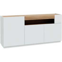 Sideboard FORTE Sideboards Gr. B/H/T: 179,4 cm x 85,6 cm x 41 cm, grau (secret grey, valencia eiche) Sideboards