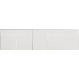Sideboard LeGer Home by Lena Gercke "Essentials" Sideboards Gr. B/H/T: 279 cm x 74 cm x 42 cm, 4, weiß (warmweiß) Sideboards