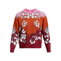 Sweatshirt Roxy "ROWLEY x Roxy" Gr. L, rot (burnt henna laurel floral) Damen Sweatshirts