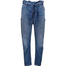 Weite Jeans Please Jeans Gr. XL (42), N-Gr, blau (bludenim), Damen, Denim/Jeans, Obermaterial: 98% Baumwolle, 2% Elasthan, Jeans