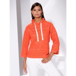 CRÉATION L Sweatshirt CREATION L Gr. 40, orange Damen Sweatshirts