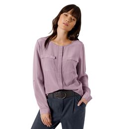 Seidenbluse Heine Gr. 46, lila (mauve) Damen Blusen Seidenblusen