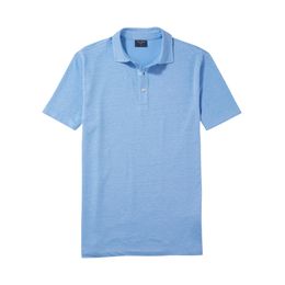 Poloshirt OLYMP "Casual" Gr. L, blau (hellblau) Herren Shirts Kurzarm