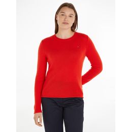 Strickpullover Tommy Hilfiger Gr. XXL (44), rot Damen Pullover Rundhalspullover