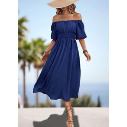 BlauWave Strandkleid Langes Damenkleid