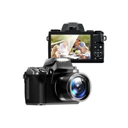 Fine Life Pro Digitalkamera 4K Autofokus 64MP 16X Digitalzoom Kompaktkamera (WLAN (Wi-Fi)