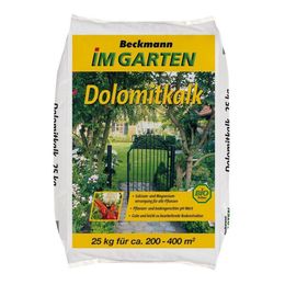 Beckmann IM GARTEN Gartendünger Dolomitkalk 25 kg Magnesiumkalk Naturkalk Rasenkalk Gartenkalk