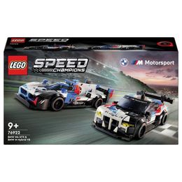 Lego® Konstruktionsspielsteine SPEED CHAMPIONS BMW M4 GT3 & BMW M Hybrid V8