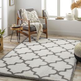 Hochflor-Teppich SURYA "CDG2314" Teppiche Gr. B/L: 160 cm x 213 cm, 31 mm, 1 St., beige (creme) Esszimmerteppiche