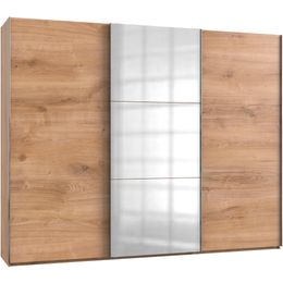 Schwebetürenschrank wimex "Level by fresh to go" Schränke Gr. B/H/T: 300 cm x 236 cm x 65 cm, 3 St., braun (plankeneichefarben) Schranksysteme und Schrankserien