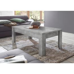 Couchtisch Inosign "Dama" Tische Gr. B/H/T: 122 cm x 45 cm x 65 cm, grau (beton, optik) Couchtische eckig (122 x 65 cm)