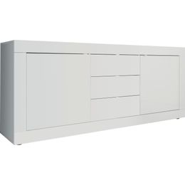 Sideboard Inosign "Basic" Sideboards Gr. B/H/T: 210 cm x 86 cm x 43 cm, 3, weiß (weiß hochglanz lack) Sideboards