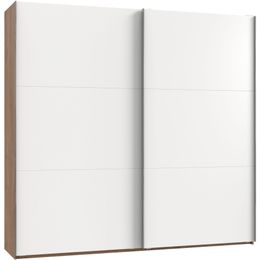 Schwebetürenschrank wimex "Level by fresh to go" Schränke Gr. B/H/T: 250 cm x 236 cm x 65 cm, 2 St., weiß (plankeneichefarben, weiß) Schranksysteme und Schrankserien