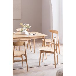 Esszimmerstuhl Sit Stühle Gr. B/H/T: 53 cm x 80 cm x 45 cm, 1 St., Sungkaiholz, naturfarbig + Massivholz, beige (natur, natur) Küchenstühle