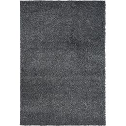 Hochflor-Teppich MyFlair MÖBEL & ACCESSOIRES "My Shaggy" Teppiche Gr. B/L: 200 cm x 290 cm, 37 mm, 1 St., grau (dunkelgrau) Esszimmerteppiche