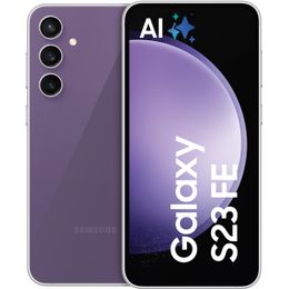 Samsung Smartphone "Galaxy S23 FE" Mobiltelefone Gr. 128 GB 8 GB RAM, lila (purple) Smartphone Android