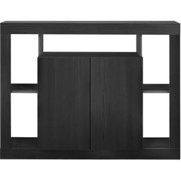 Sideboard Inosign "Rimini" Sideboards Gr. B/H/T: 134 cm x 102 cm x 42 cm, schwarz (schwarz melamin holzstruktur) Sideboards