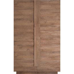 Garderobenschrank Inosign "Jupiter Hochschrank" Schränke Gr. B/H/T: 121 cm x 193 cm x 44 cm, 2 St., Komplettausführung, braun (mercure nb holzstruktur) Garderobenschränke