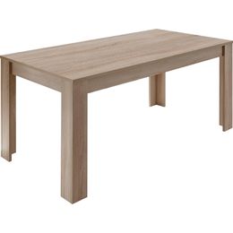 Esstisch Inosign "Rustica" Tische Gr. B/H/T: 180 cm x 79 cm x 90 cm, braun (eichefarben sägerau, eichefarben sägerau) Esstisch Rechteckiger Holz-Esstische