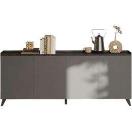 Sideboard Inosign "Tray, Breite 241" Sideboards Gr. B/H/T: 241 cm x 99 cm x 42 cm, grau (steingrau ardesia, bleigrau piombo) Sideboards