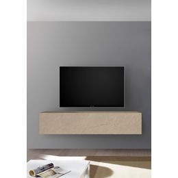 TV-Schrank Inosign Schränke Gr. B/H/T: 138 cm x 29 cm x 30 cm, Komplettausführung, braun (lehmfarben argilla) Hängeschrank TV-Sideboard TV-Sideboards