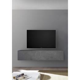 TV-Schrank Inosign Schränke Gr. B/H/T: 138 cm x 29 cm x 30 cm, Komplettausführung, grau (bleigrau piombo) Hängeschrank TV-Sideboard TV-Sideboards
