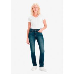 Levi's Gerade Jeans LEVI'S "314 Shaping Straight" Gr. 28, Länge 34, blau (zealous blue) Damen Jeans Gerade Bestseller