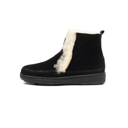 Minnetonka Stiefel 'Jade' Damen Gr&ouml;&szlig;e 42 schwarz / silber / wei&szlig; Winterschuhe