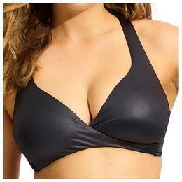 Seafolly - Women's Soleil DD Wrap Front Halter Bra - Bikini-Top Gr 34 grau