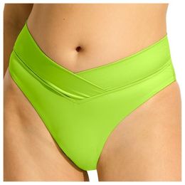 Seafolly - Women's Soleil V Front High Cut Pant - Bikini-Bottom Gr 42 bunt