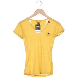 Khujo Damen T-Shirt, gelb, Gr. 36