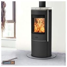 FIREPLACE Elite Toronto Kaminofen Stahl Schwarz mit Abdeckplatte Speckstein / A+