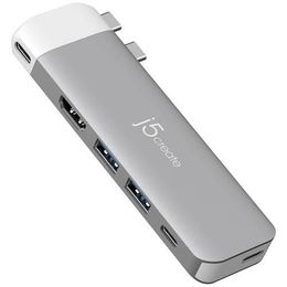j5create USB-C® Dockingstation JCD394-N Passend für Marke: Apple USB-C® Power Delivery