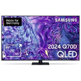 Samsung QLED 4K Q70D QLED-TV 189 cm 75 Zoll EEK D (A - G) CI+, DVB-T2 HD, QLED, Smart TV, UHD, WLAN Schwarz