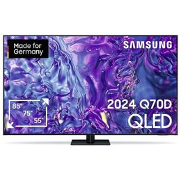 Samsung QLED 4K Q70D QLED-TV 138 cm 55 Zoll EEK E (A - G) CI+, DVB-T2 HD, QLED, Smart TV, UHD, WLAN Schwarz