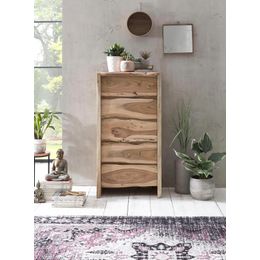 Kommode Sit "Albero" Sideboards Gr. B/H/T: 60 cm x 120 cm x 40 cm, 5, beige (natur) Kommode