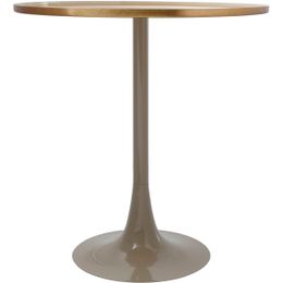 Beistelltisch Kayoom "Beistelltisch Art Deco" Tische Gr. B/H/T: 51 cm x 52 cm x 51 cm, weiß (elfenbein, taupe, creme) Beistelltische