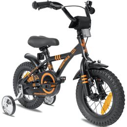 Kinderfahrrad PROMETHEUS BICYCLES "Hawk" Fahrräder Gr. 20 cm, 12,5 Zoll (31,75 cm), schwarz Kinder Kinderfahrräder