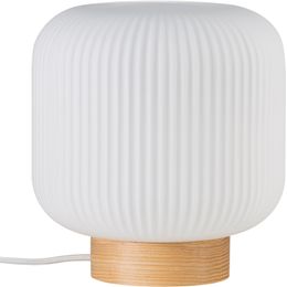 Tischleuchte Nordlux "Milford" Lampen Gr. 1 flammig, Ø 20 cm Höhe: 21,7 cm, weiß (weiß, holzfarben) Tischlampen
