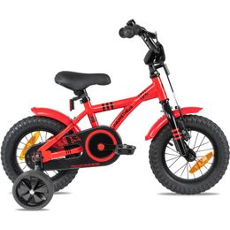 Kinderfahrrad PROMETHEUS BICYCLES "Hawk" Fahrräder Gr. 22 cm, 12,5 Zoll (31,75 cm), rot Kinder Kinderfahrräder