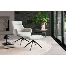 Loungesessel MCA furniture "PELION Drehstuhl mit Armlehnen" Sessel Gr. Feinstruktur, Drehfunktion, B/H/T: 71 cm x 87 cm x 77 cm, grau (lichtgrau, schwarz) Loungesessel