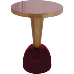Beistelltisch Kayoom "Beistelltisch Art Deco 225" Tische Gr. B/H/T: 41 cm x 56 cm x 41 cm, rosa (altrosa, pflaume, gold, pink) Beistelltische