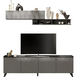 Wohnzimmer-Set Inosign Kastenmöbel-Sets grau (bleigrau) TV-Board TV-Sideboard TV-Sideboards