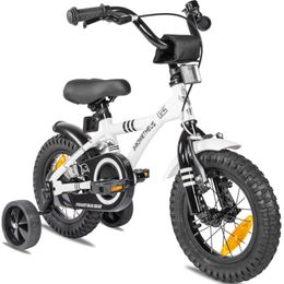 Kinderfahrrad PROMETHEUS BICYCLES "Hawk" Fahrräder Gr. 20 cm, 12,5 Zoll (31,75 cm), weiß Kinder Kinderfahrräder