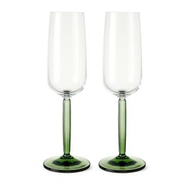 KÄHLER DESIGN Kähler Design - Hammershøi Champagnerglas, 240 ml (2er-Set), grün