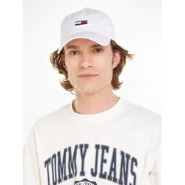 Tommy Jeans Baseball Cap TJM ELONGATED FLAG CAP mit verlängerter Flag, weiß